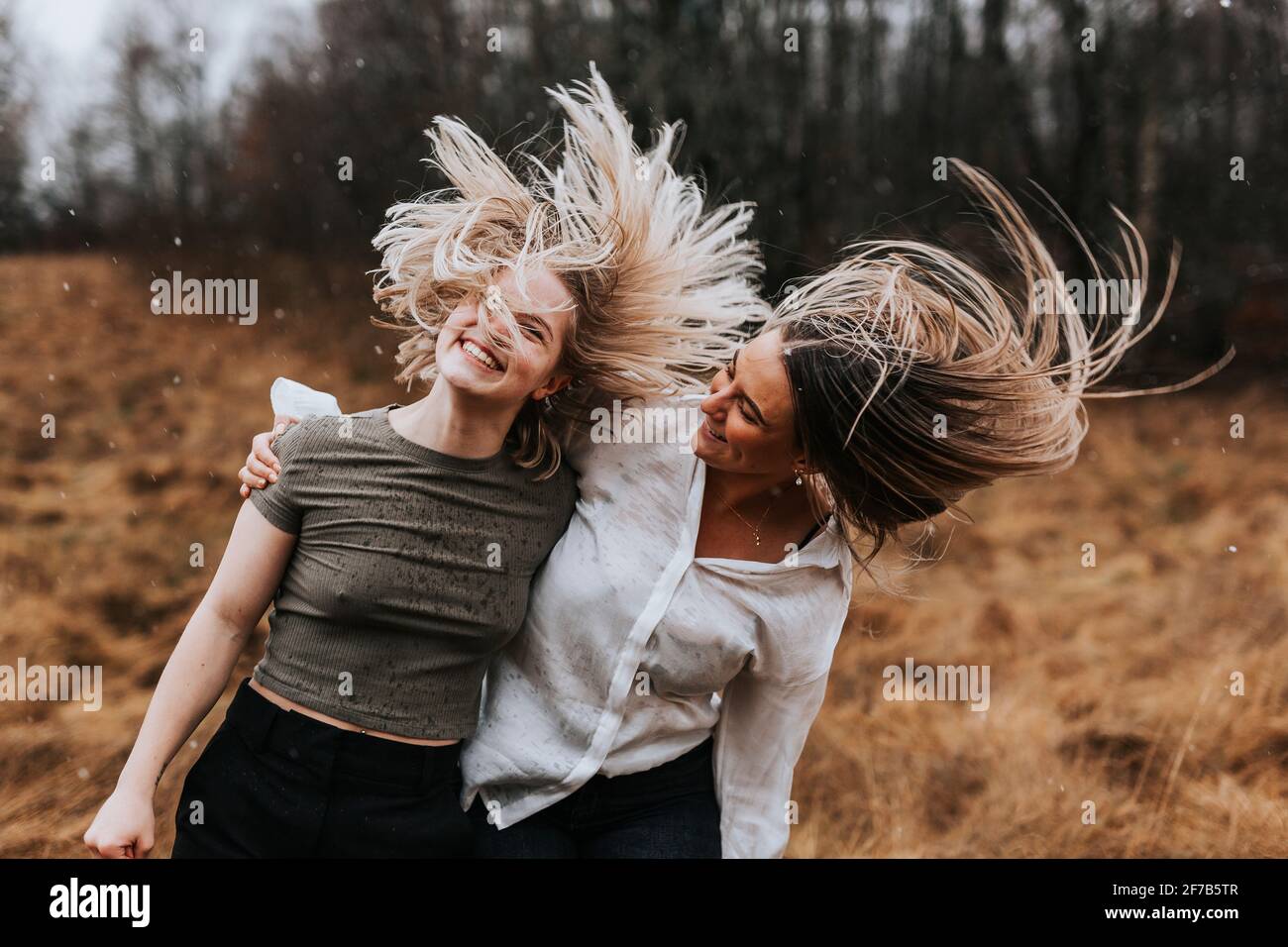 Happy female friends Stock Photo - Alamy
