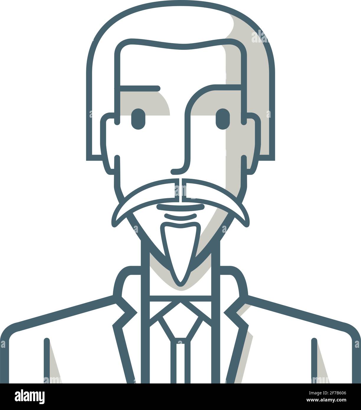 Illustration of a young man drawn with simple lines Stock Vector Image ...