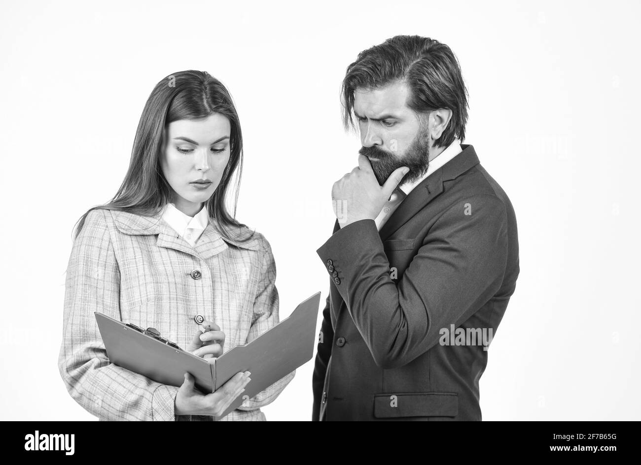 Folder employee Black and White Stock Photos & Images - Alamy