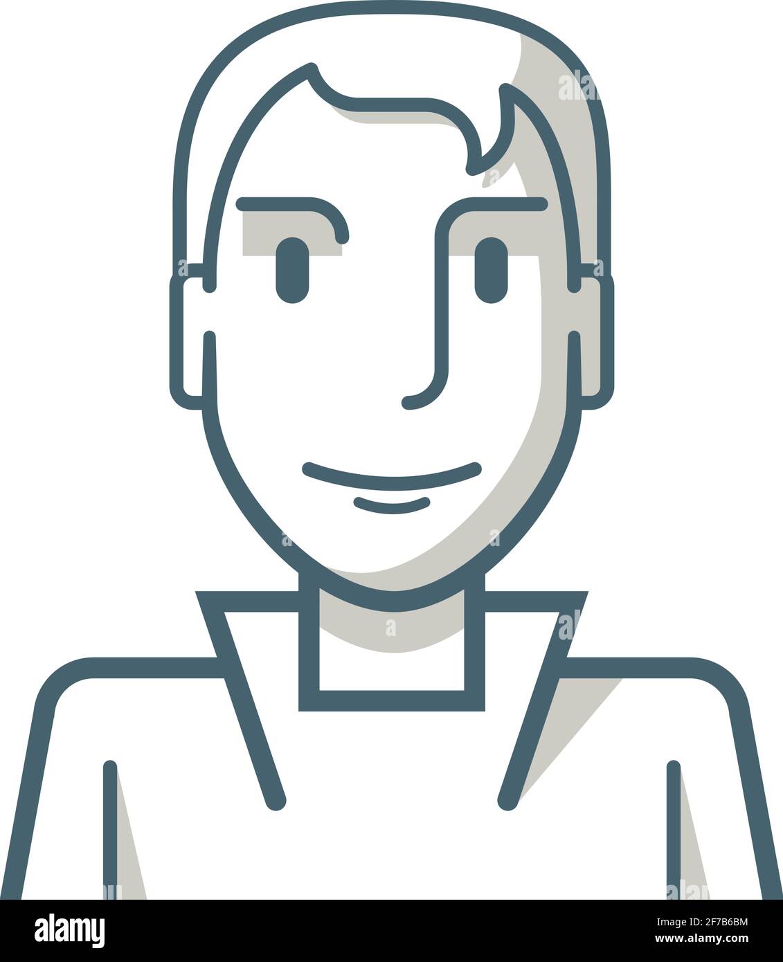 Portrait young happy man on Stock Vector Images - Alamy