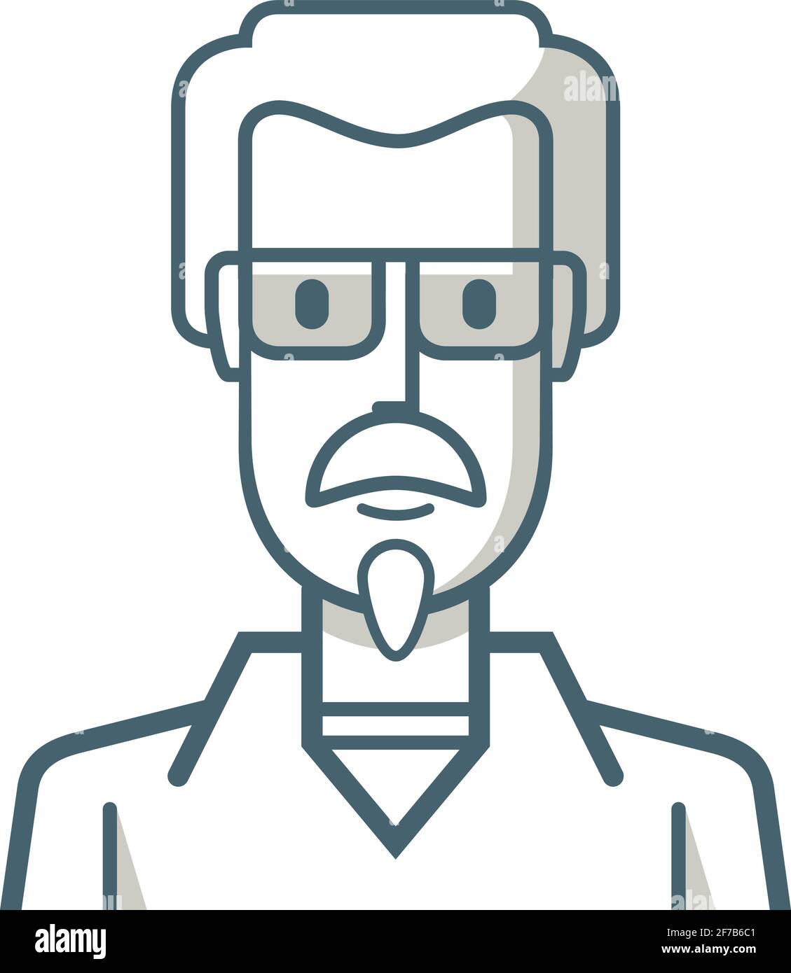 Illustration of a young man drawn with simple lines Stock Vector Image ...