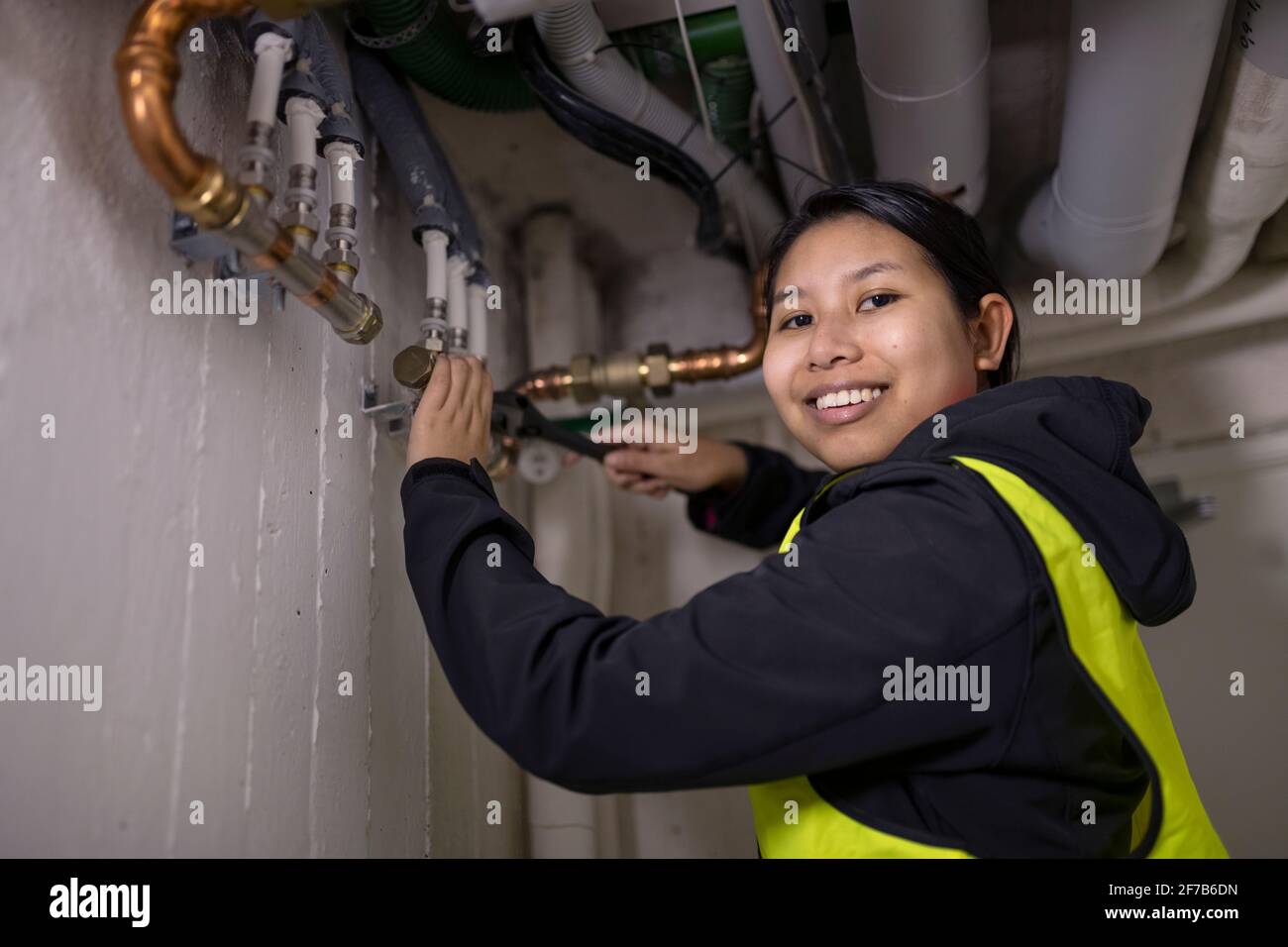 Were fixing pipes hi-res stock photography and images - Alamy