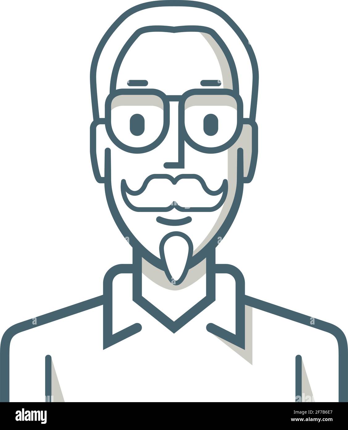 Illustration of a young man drawn with simple lines Stock Vector Image ...