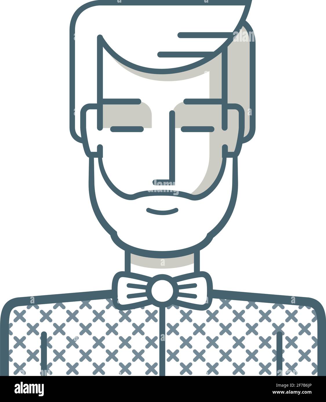 Young man closed eyes Stock Vector Images - Alamy