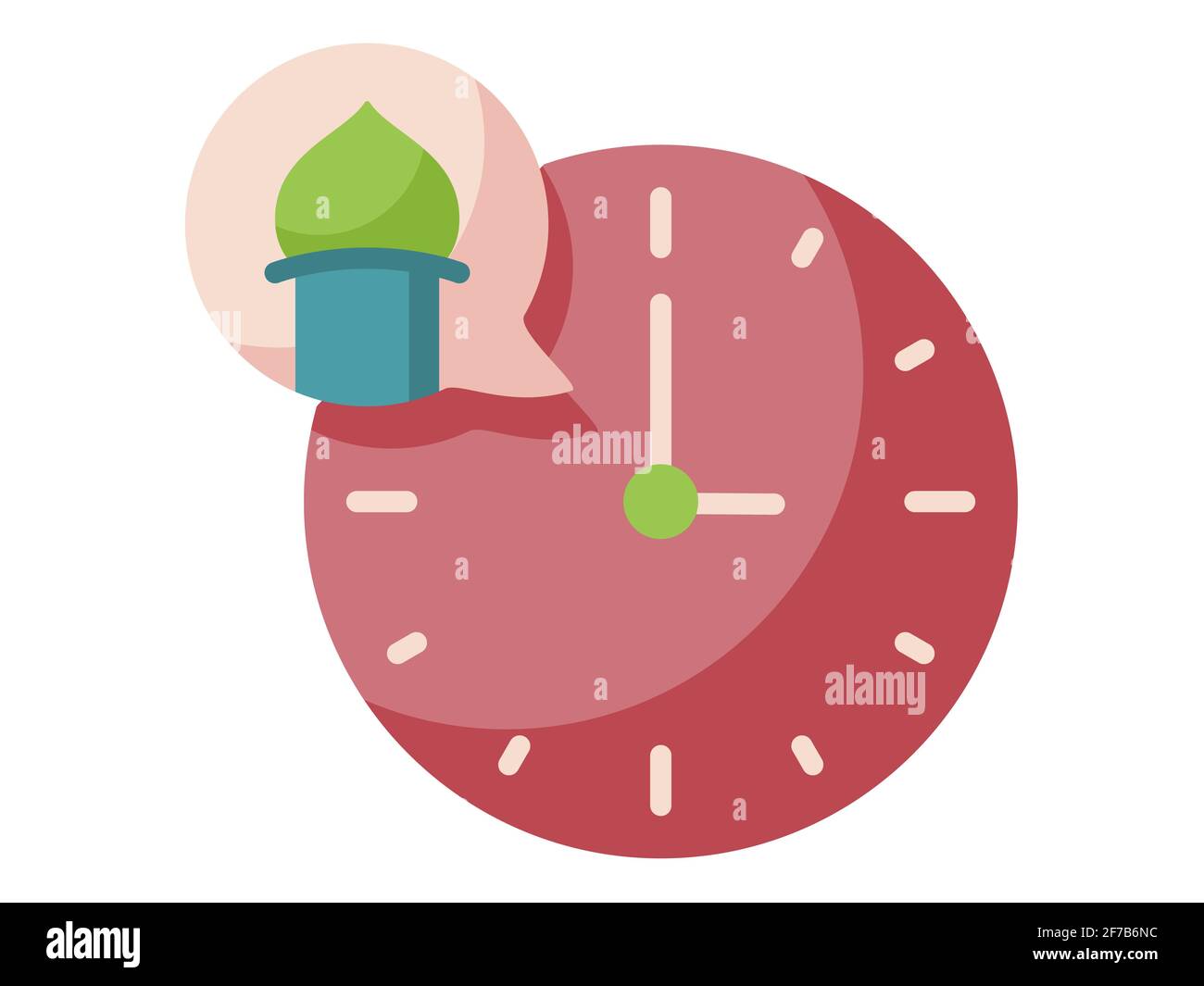 Islamic prayer clock Cut Out Stock Images & Pictures - Alamy