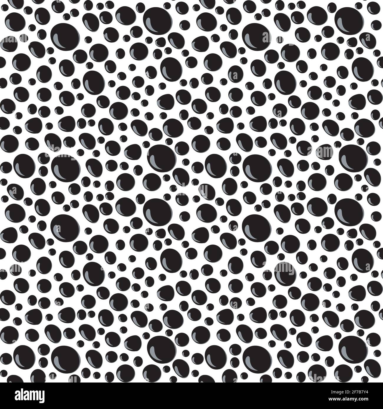 Seamless abstract hand-drawn pattern with black drops Stock Vector ...
