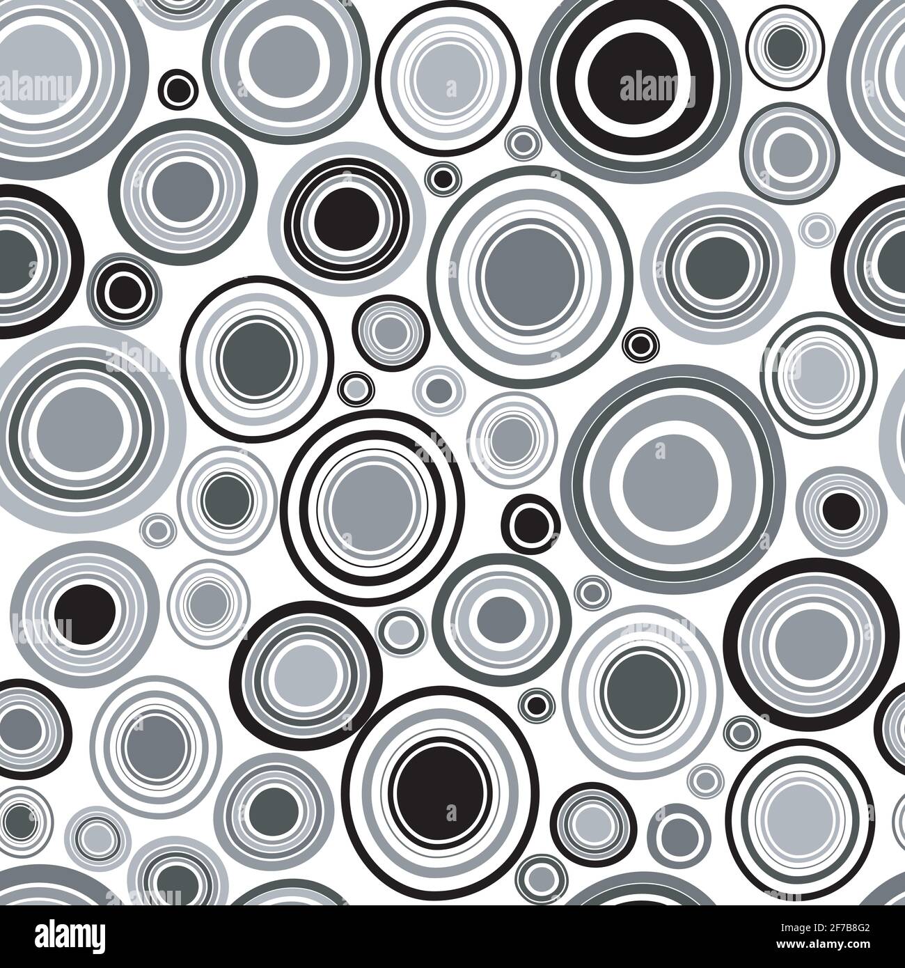 Black and white background with round geometrical shapes Stock Vector ...