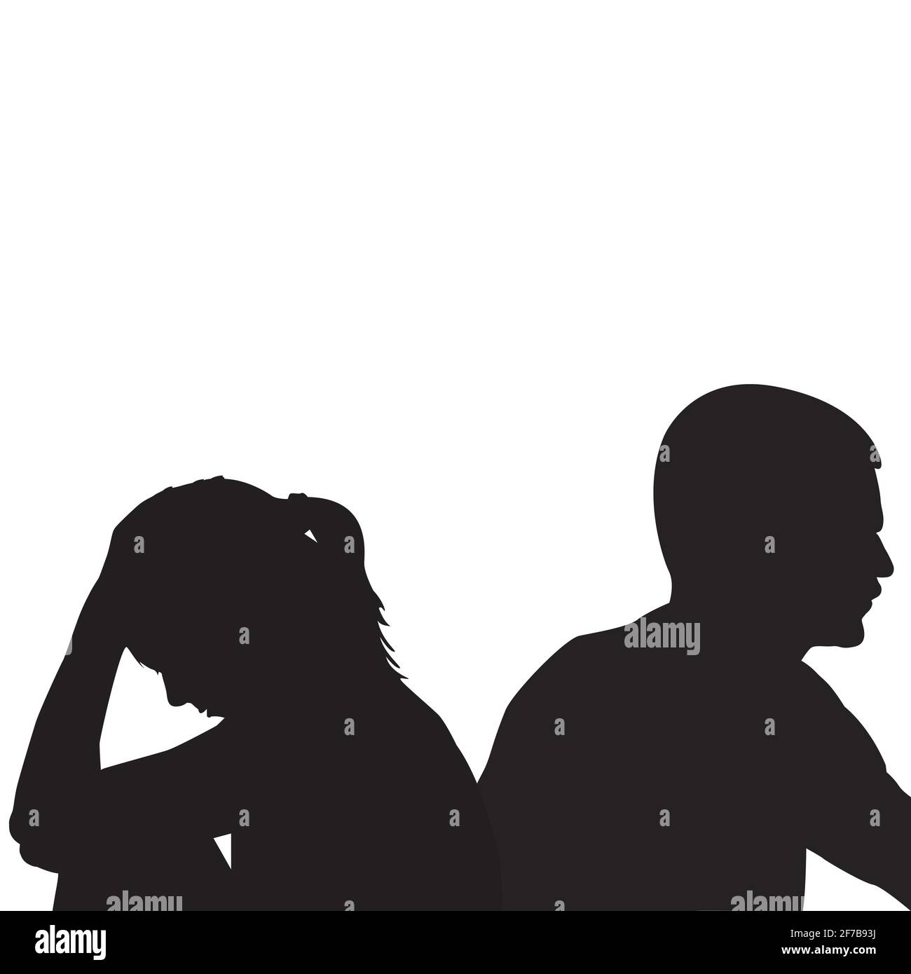 Bad marriage Stock Vector Images - Alamy