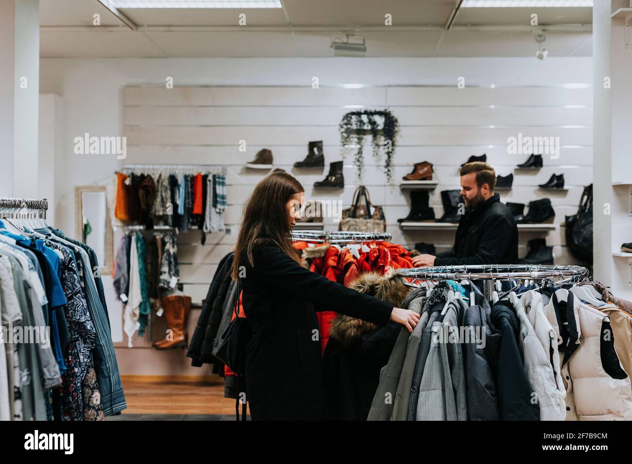 People in shop Stock Photo - Alamy