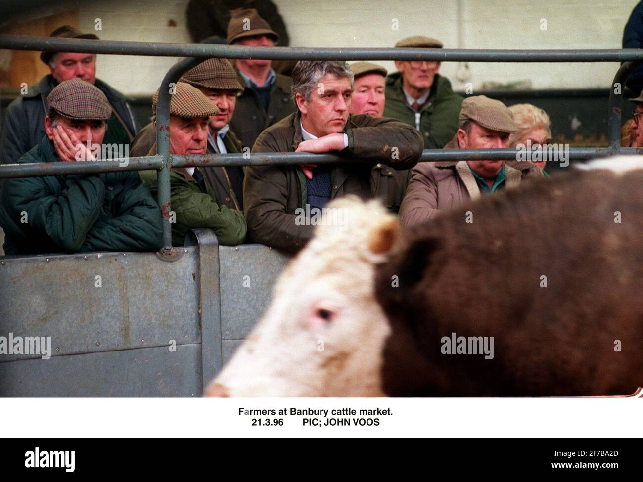 Farmers at Banbury cattle market Stock Photo - Alamy