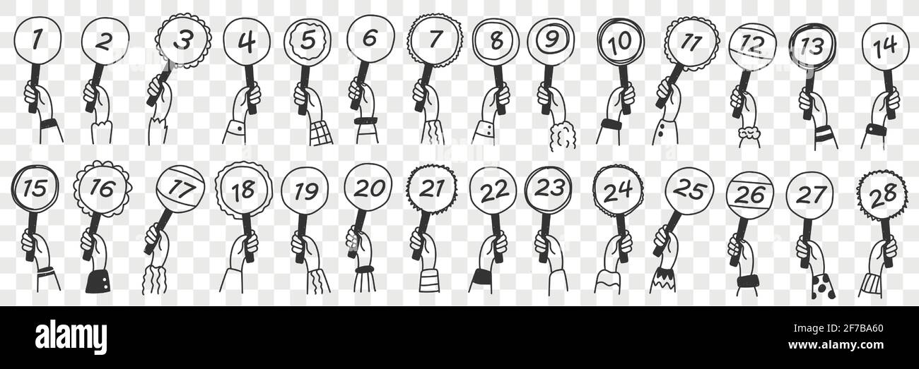 Number two hands white background Stock Vector Images - Alamy