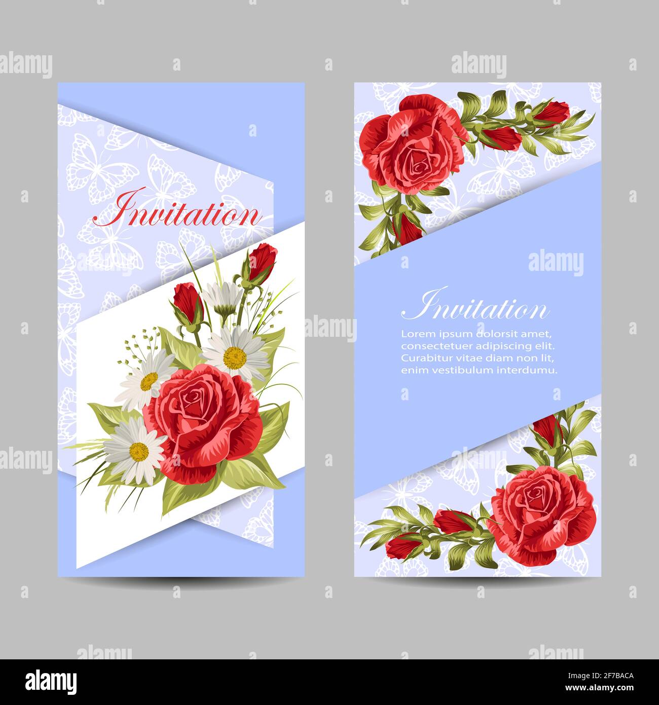 Set of vertical banners with beautiful roses Stock Vector Image & Art ...