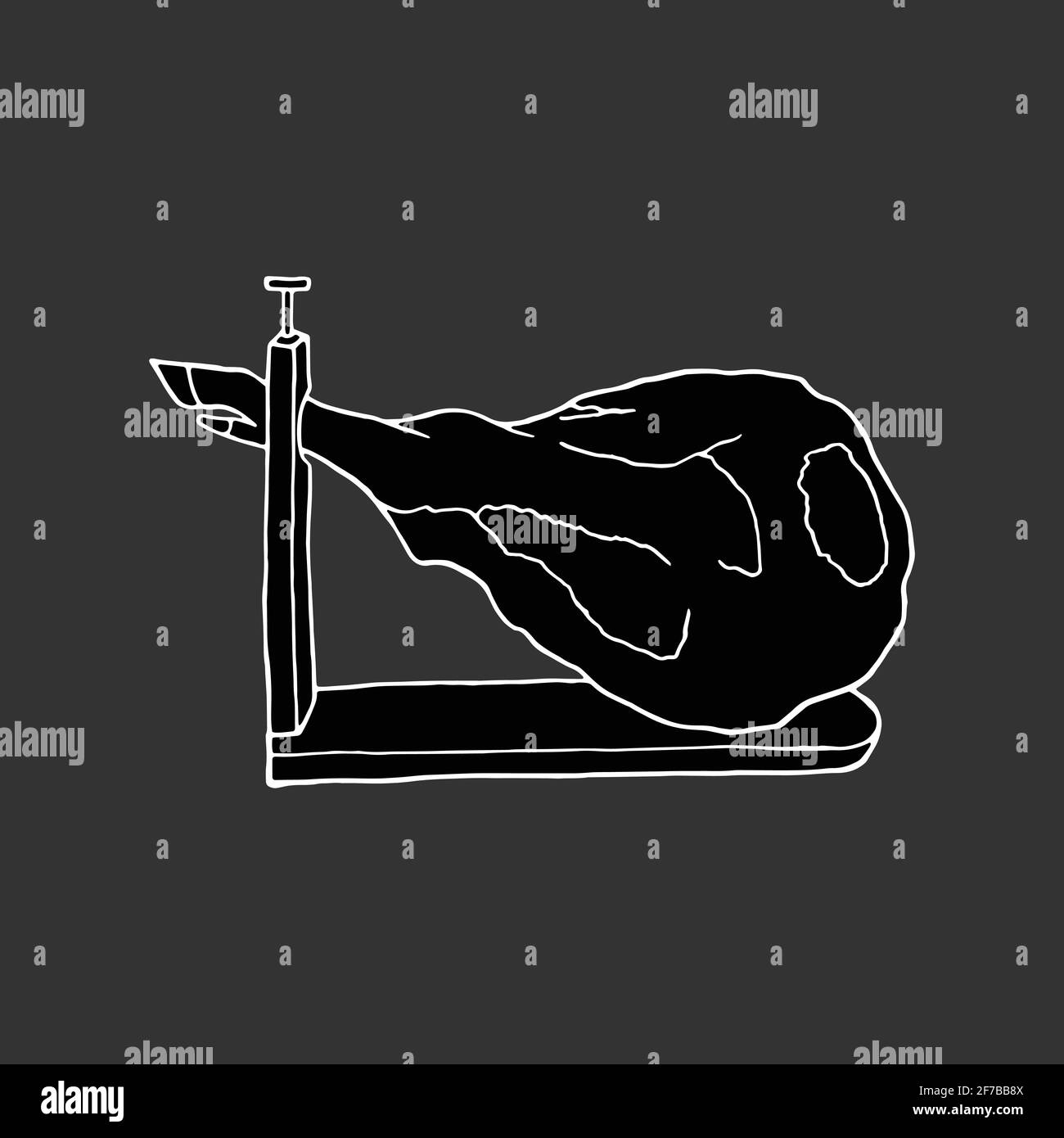 Spanish bacon Stock Vector Images - Alamy