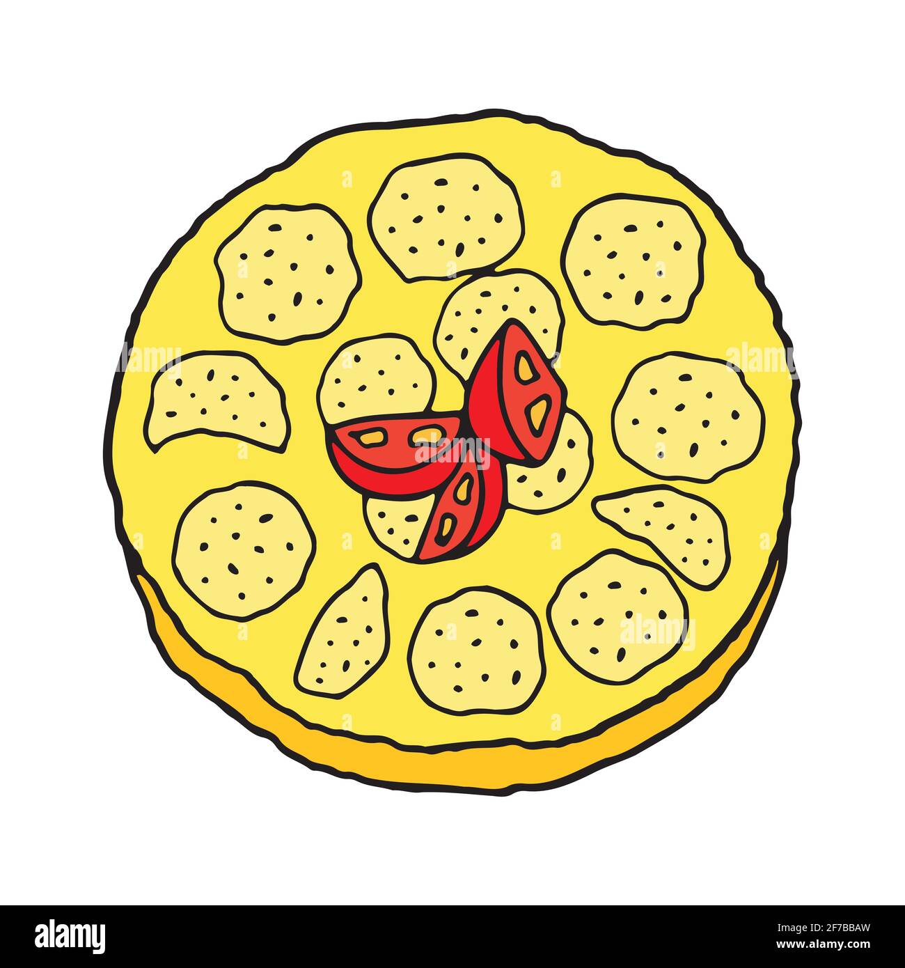 Spanish omelette tortilla Stock Vector Images - Alamy