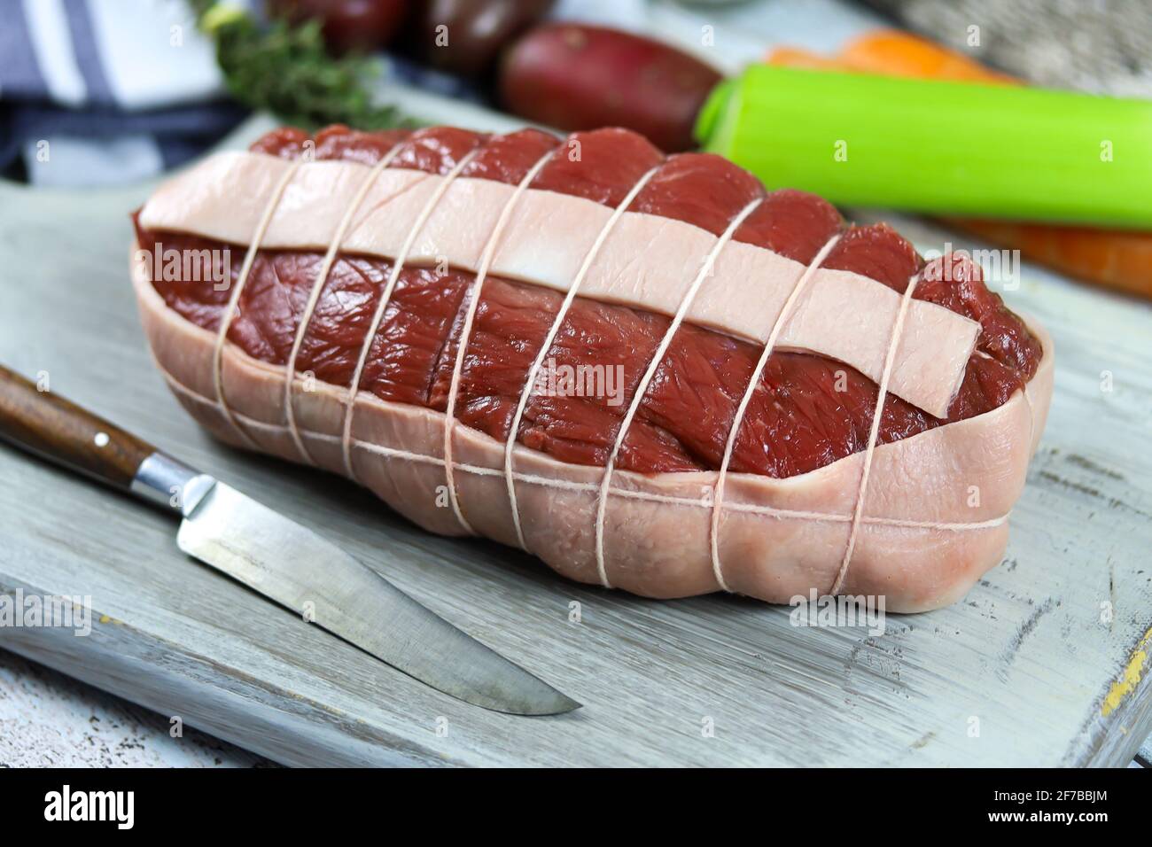 raw roast beef Stock Photo - Alamy