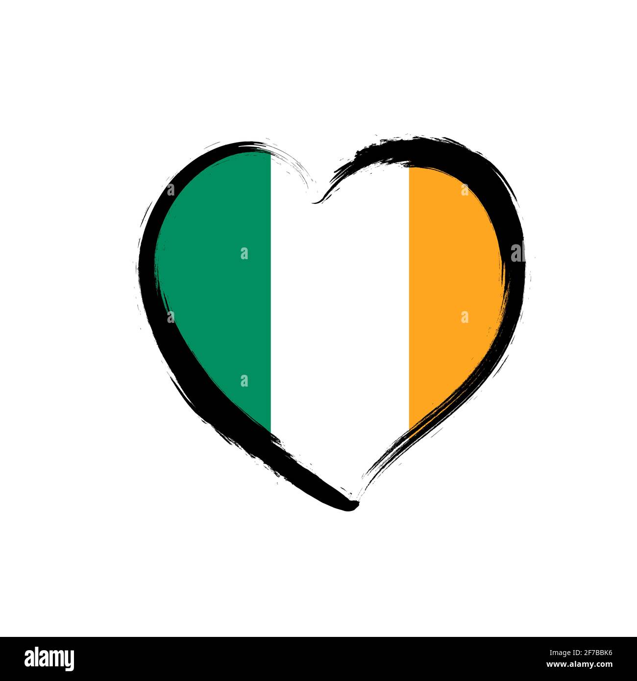 Irish Flag Heart