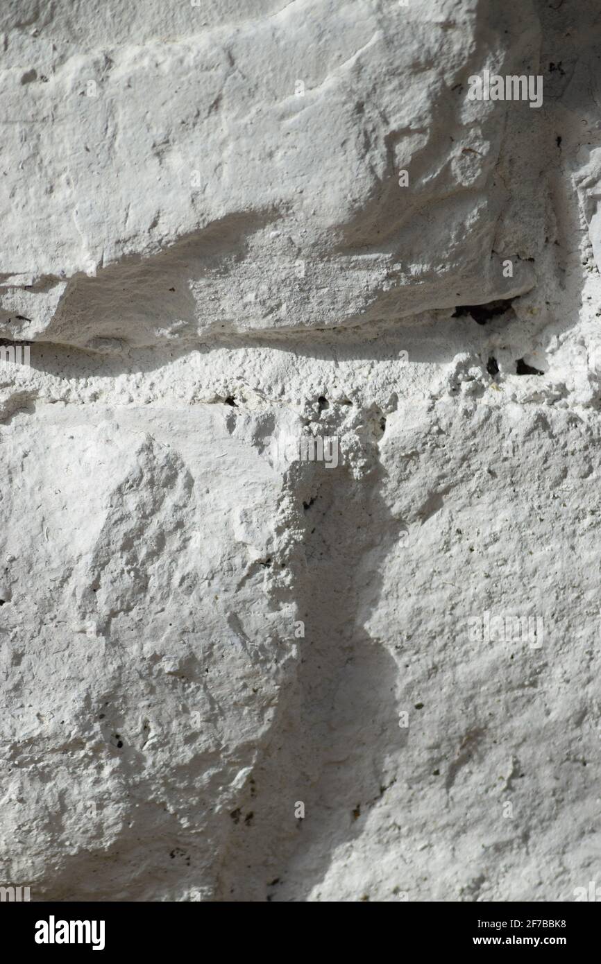 White Washed Stone Wall #2 Stock Photo - Alamy