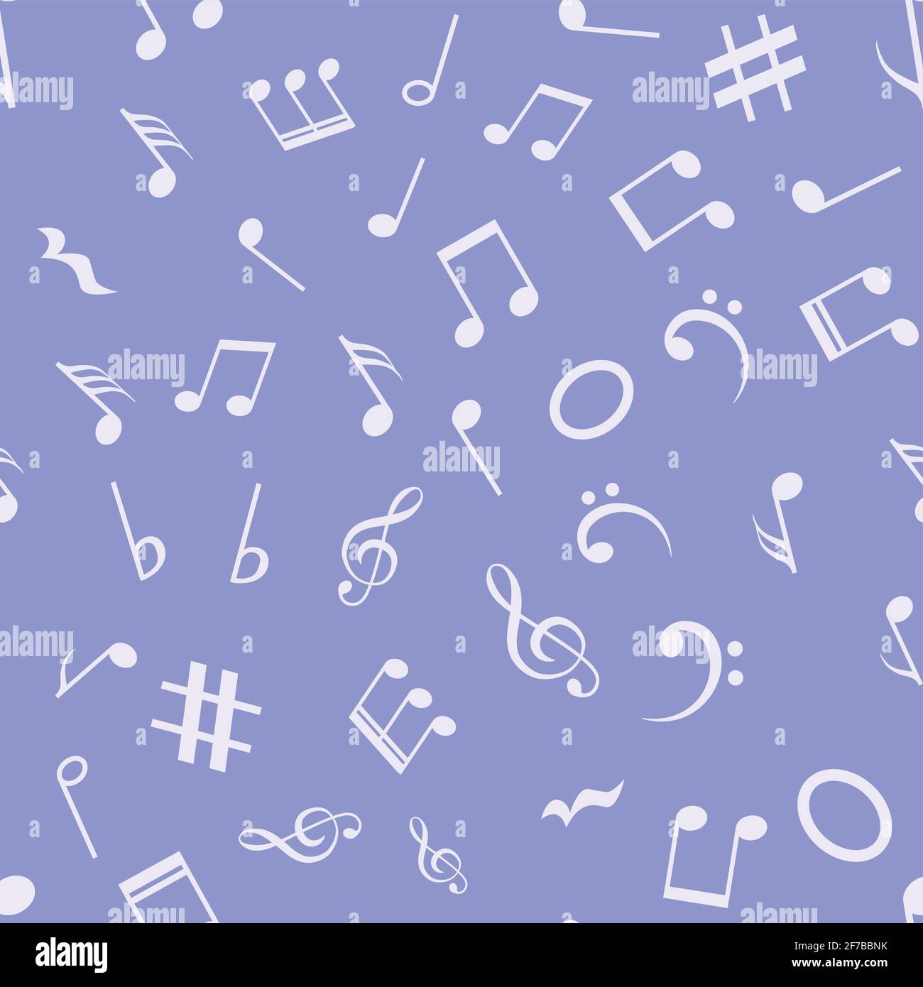 Music note seamless background pattern vector hand drawn kid doodle ...
