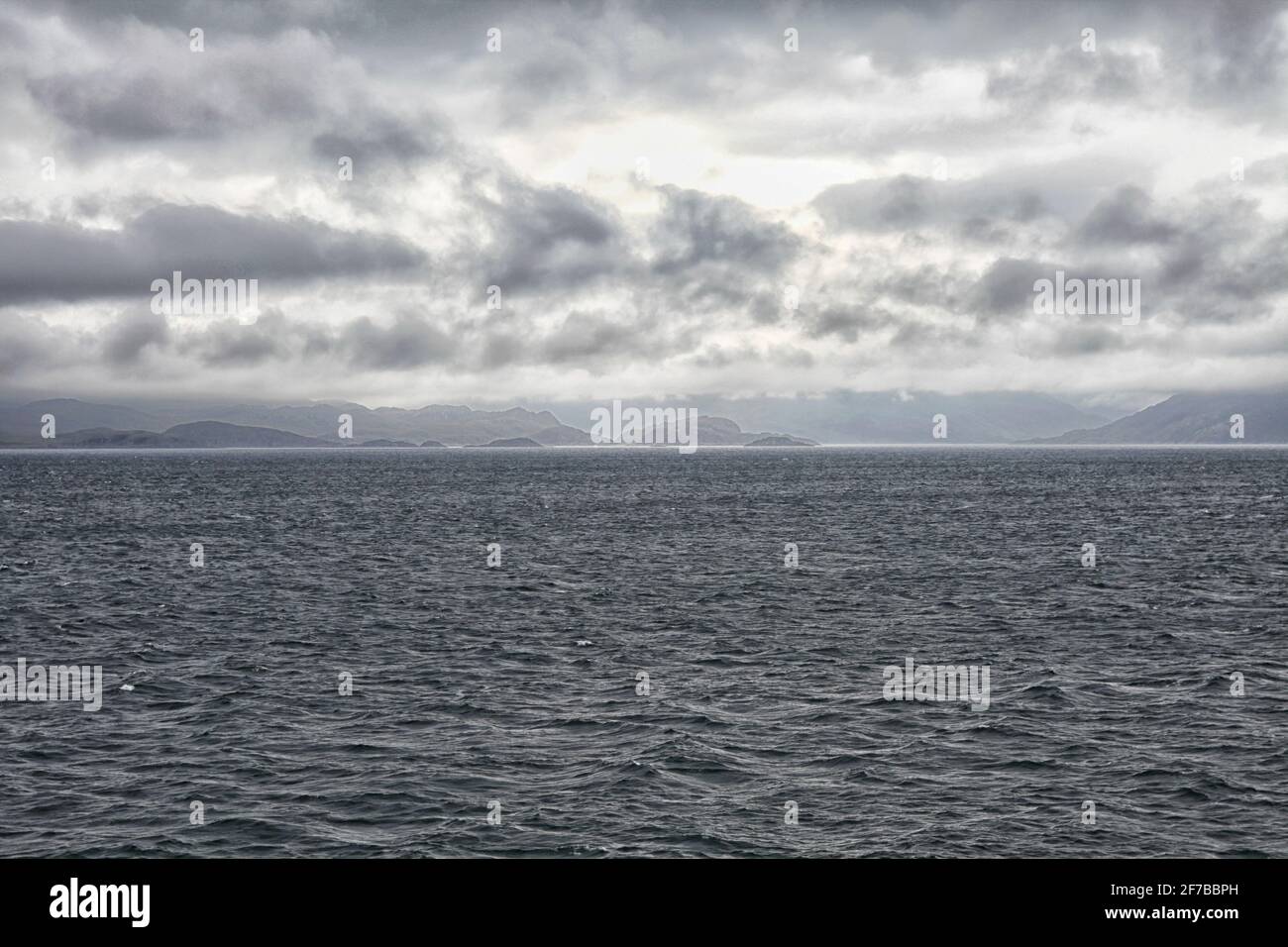 Dark ocean between Maleigh and isle of Skye Stock Photo - Alamy
