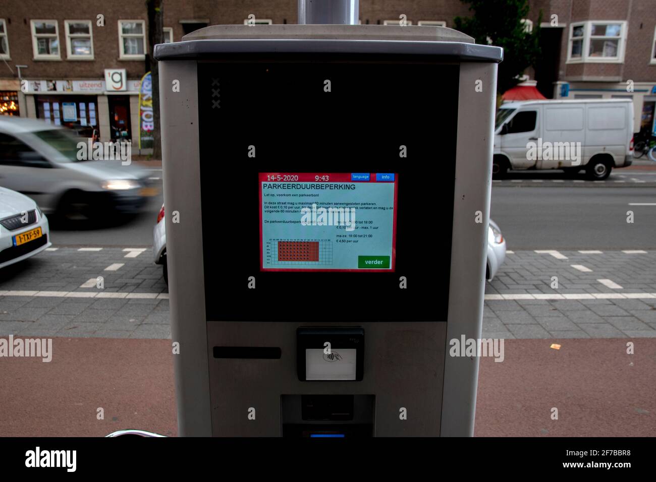 Parking Ticket Vending Machine At Amsterdam The Netherlands 14-5-2020 ...