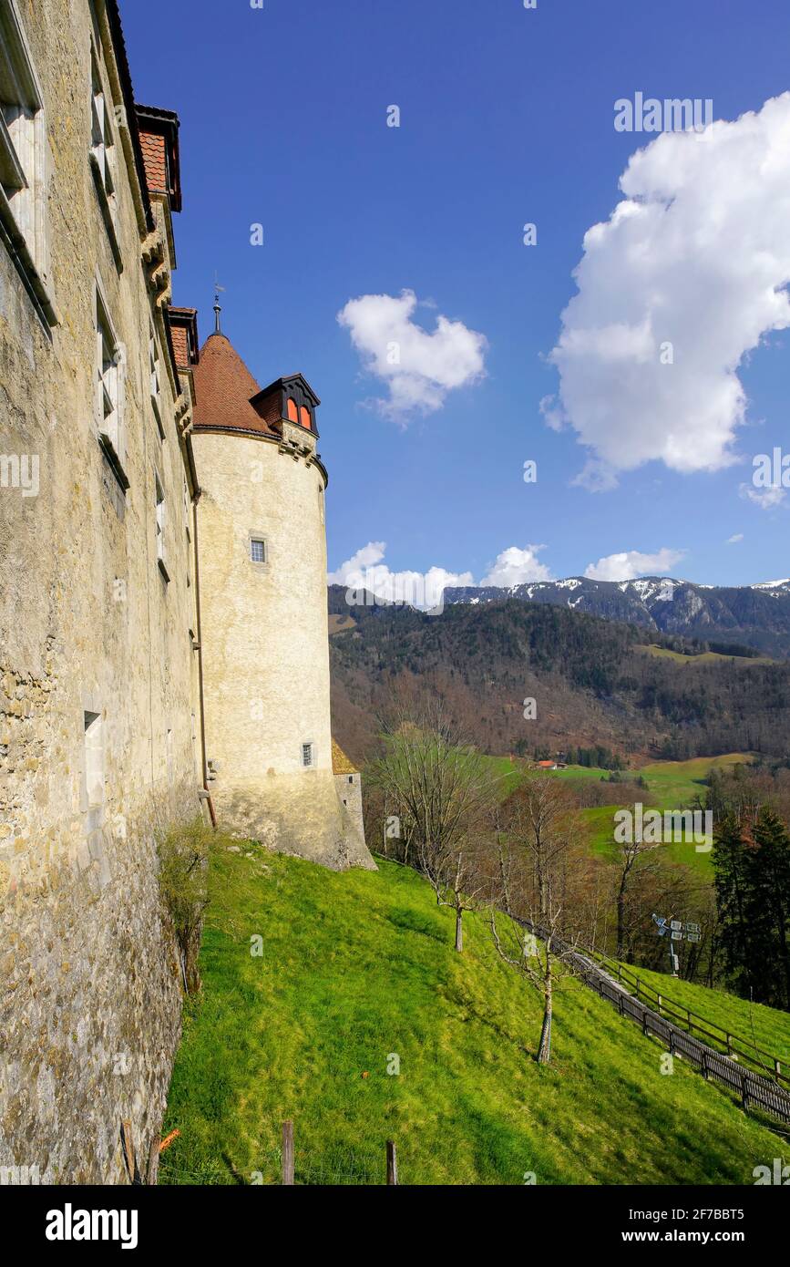 Medieval towers mountains hi-res stock photography and images - Alamy