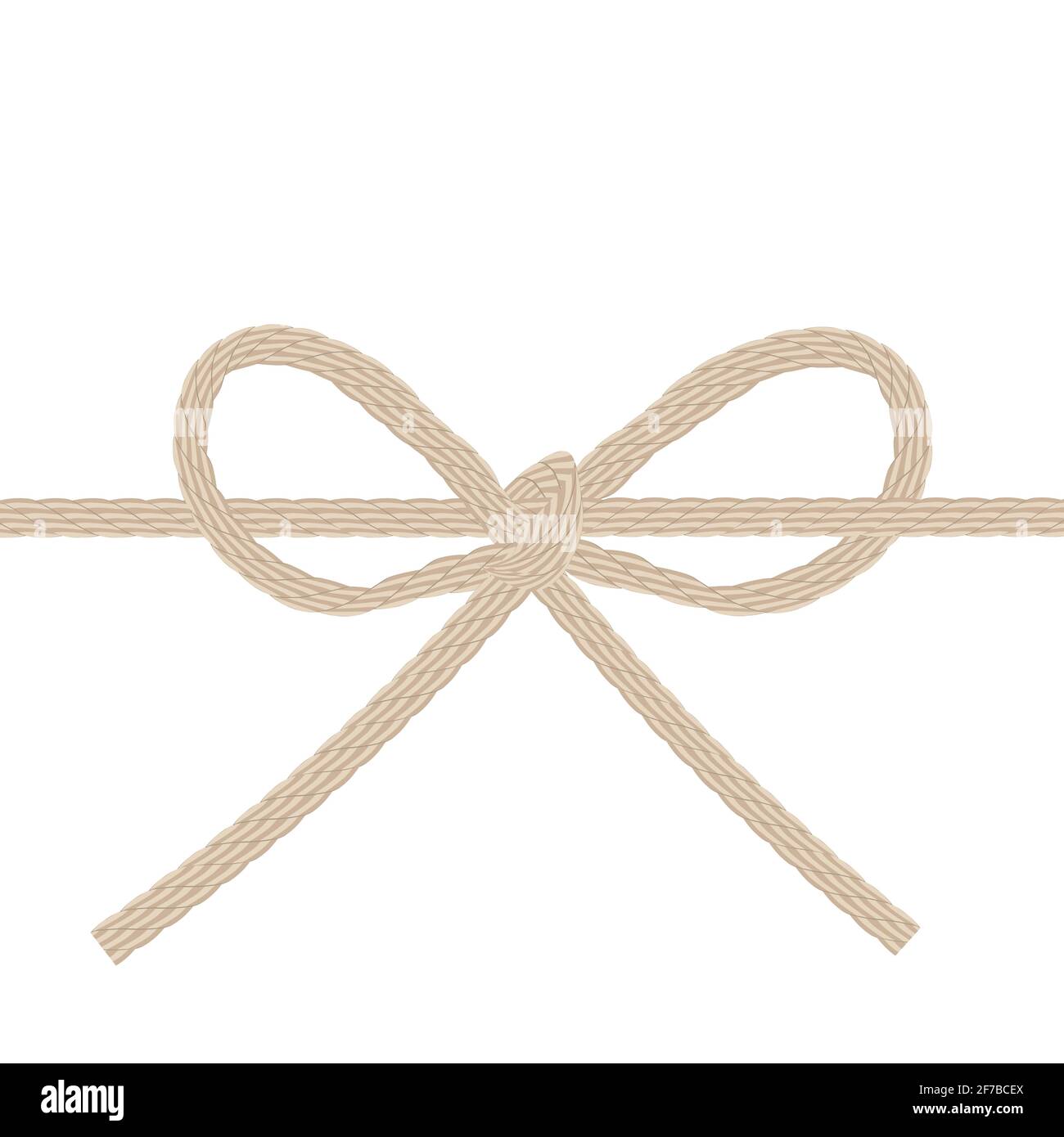 Tied rope on knot Stock Vector Images - Alamy
