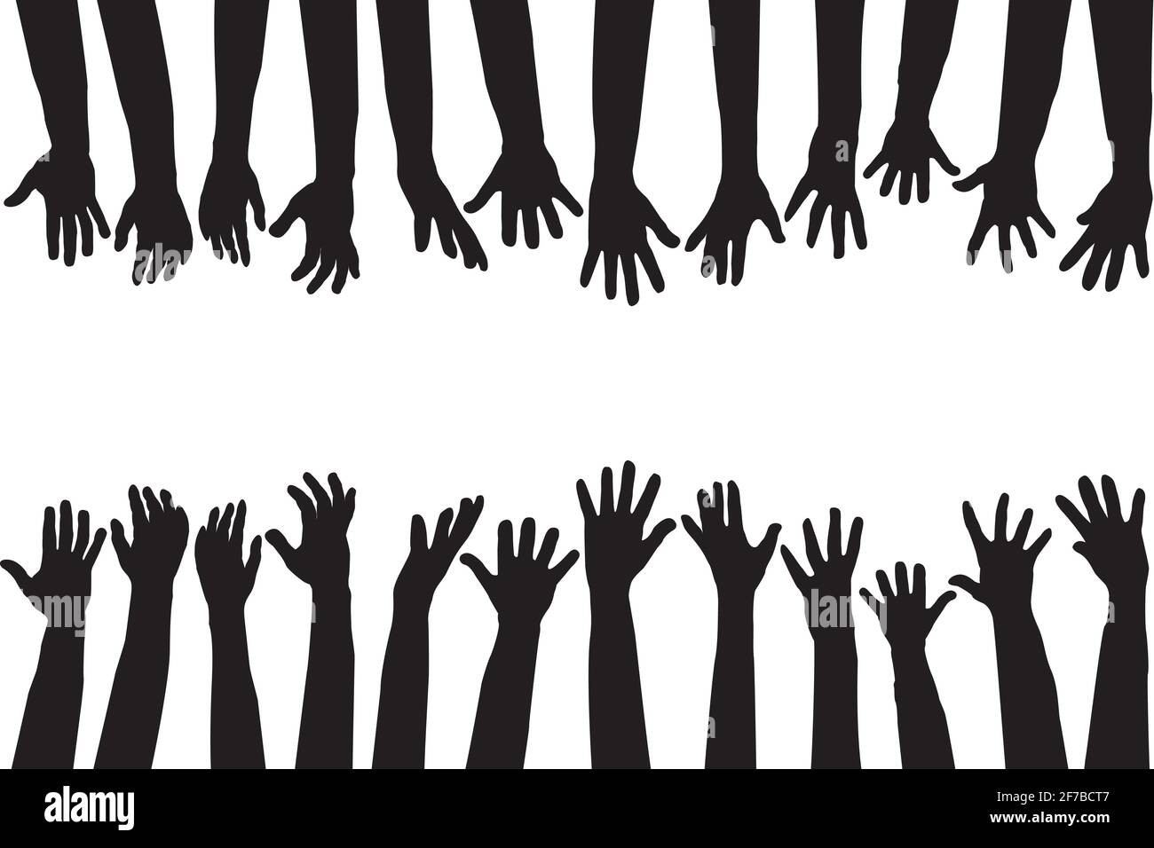Hands black image Stock Vector Images - Alamy