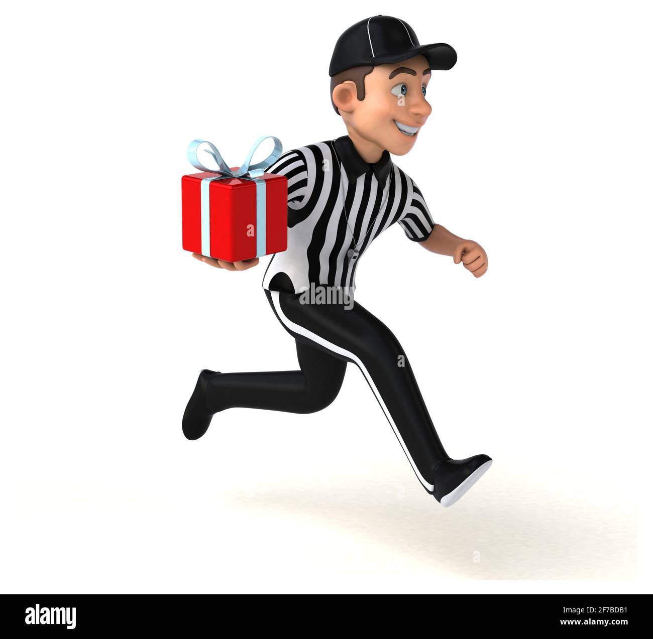 Fun 3D Illustration of an american Referee Stock Photo - Alamy