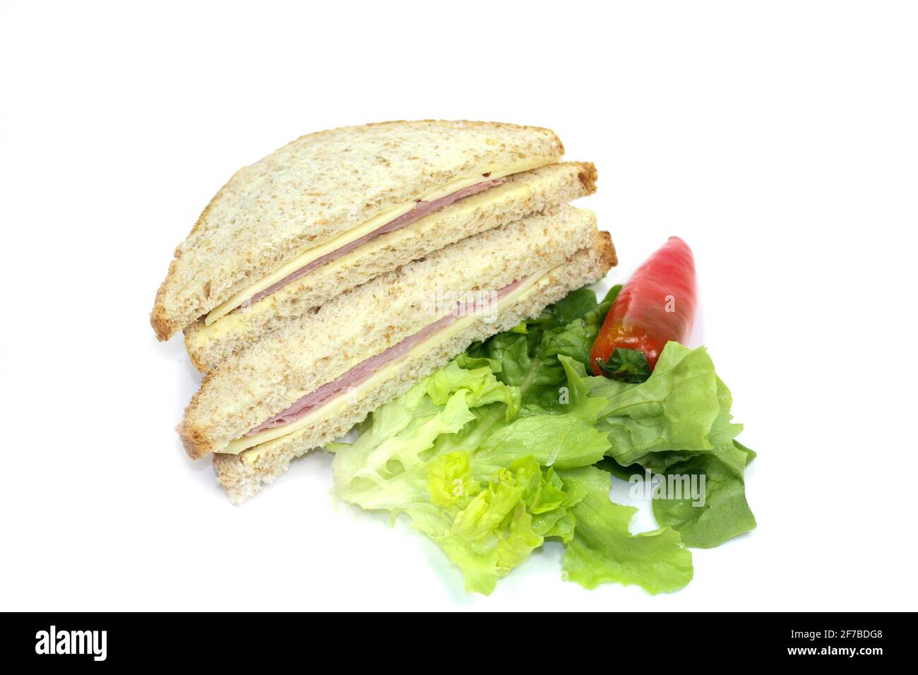 sandwich on white background Stock Photo - Alamy