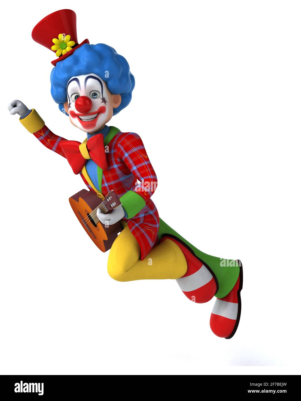 Fun clown - 3D Illustration Stock Photo - Alamy