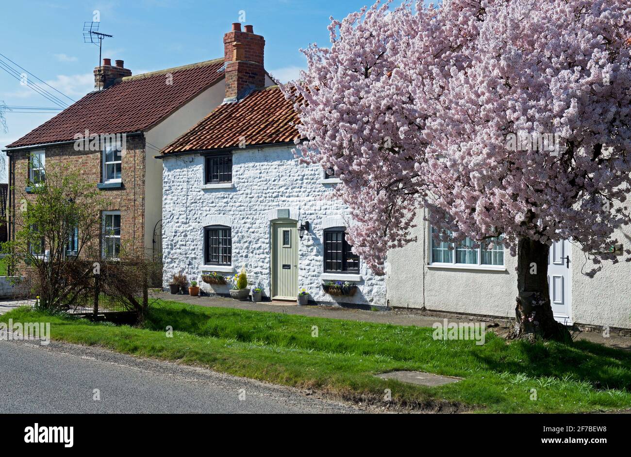 Cottage in the village of West Lutton, North Yorkshire, England UK ...