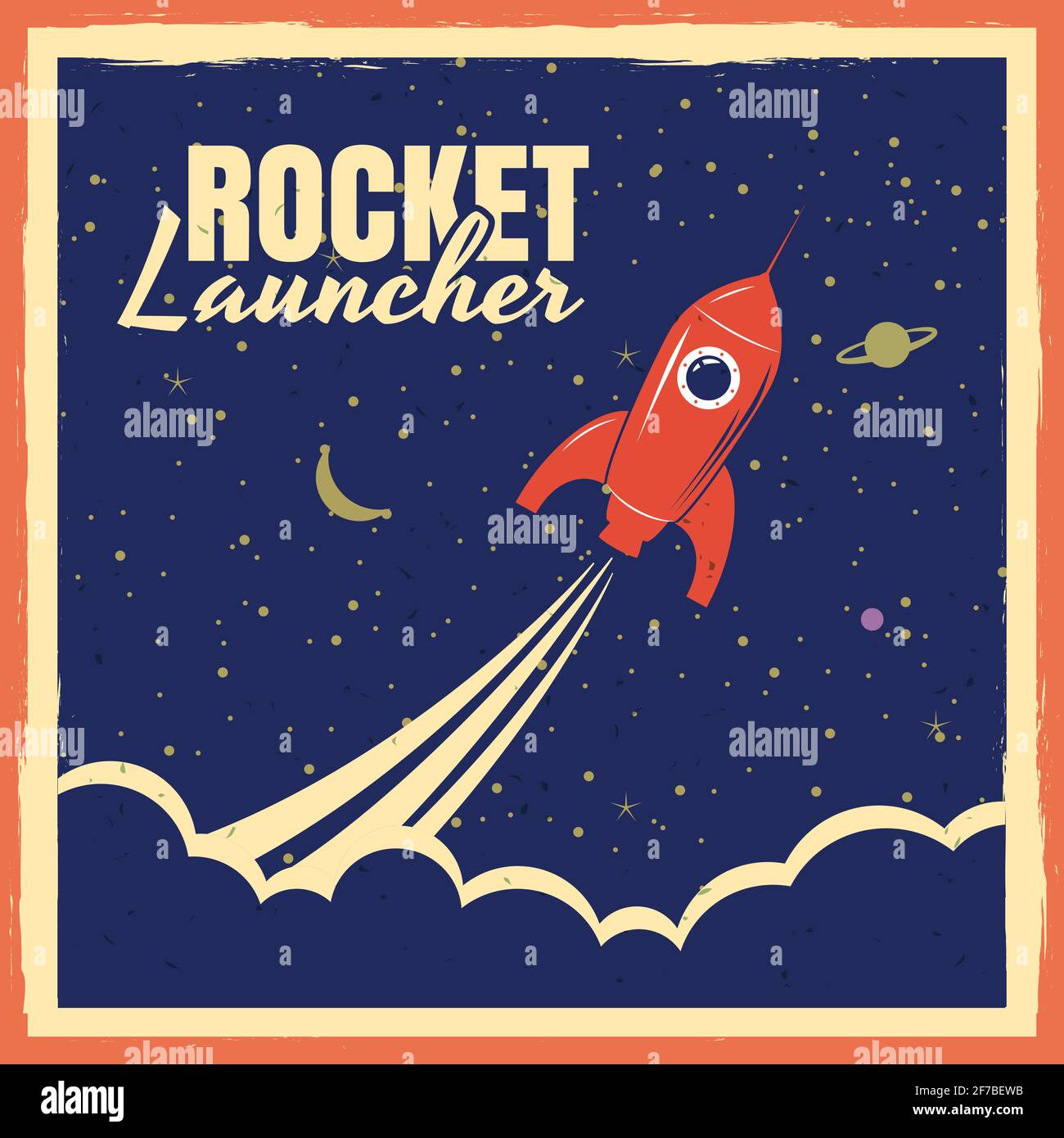 Vintage Rocket Vector