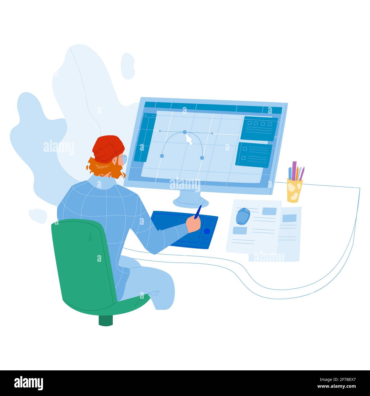 Conceptual display new project Stock Vector Images - Alamy