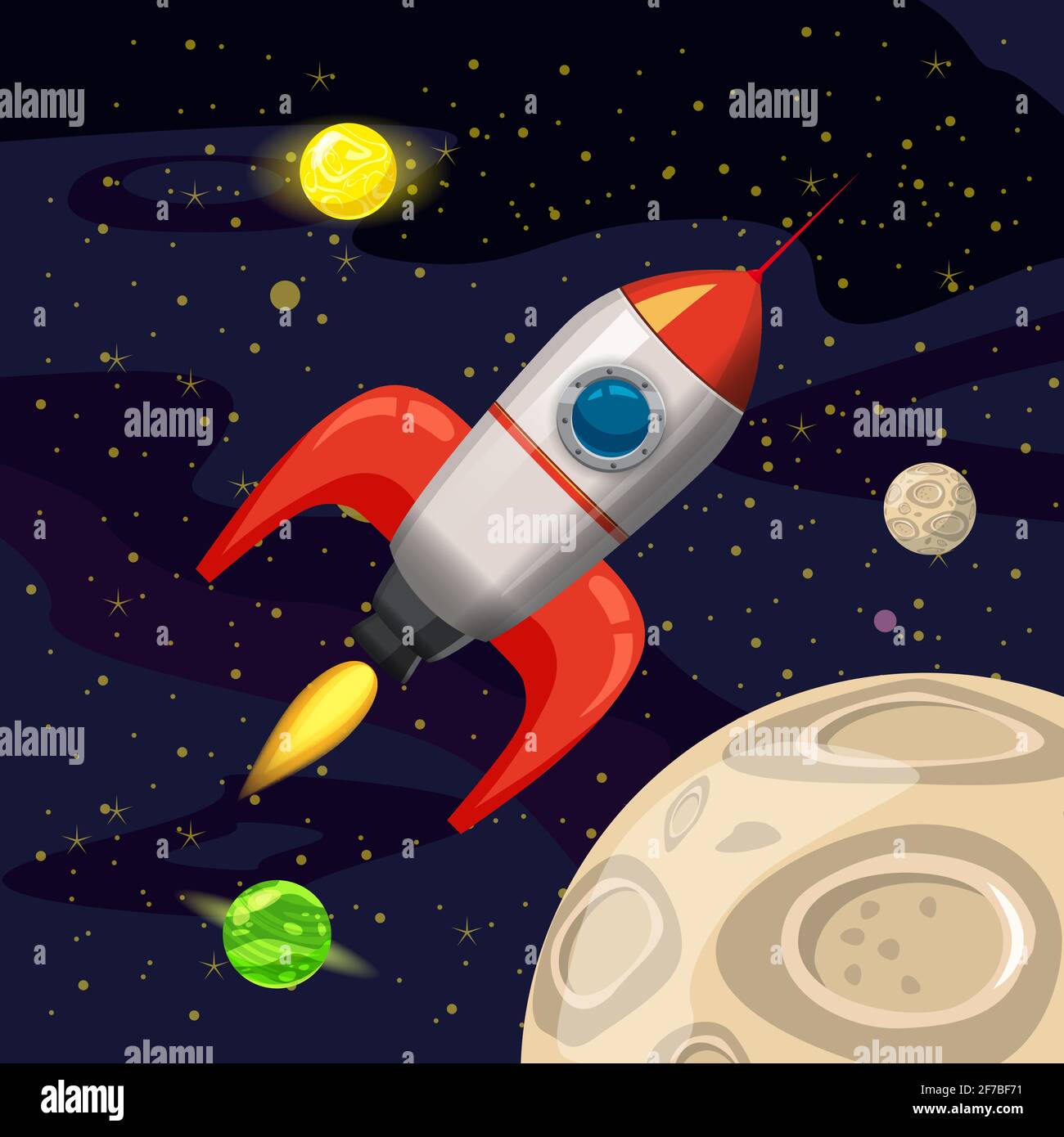 Animated Space Rocket