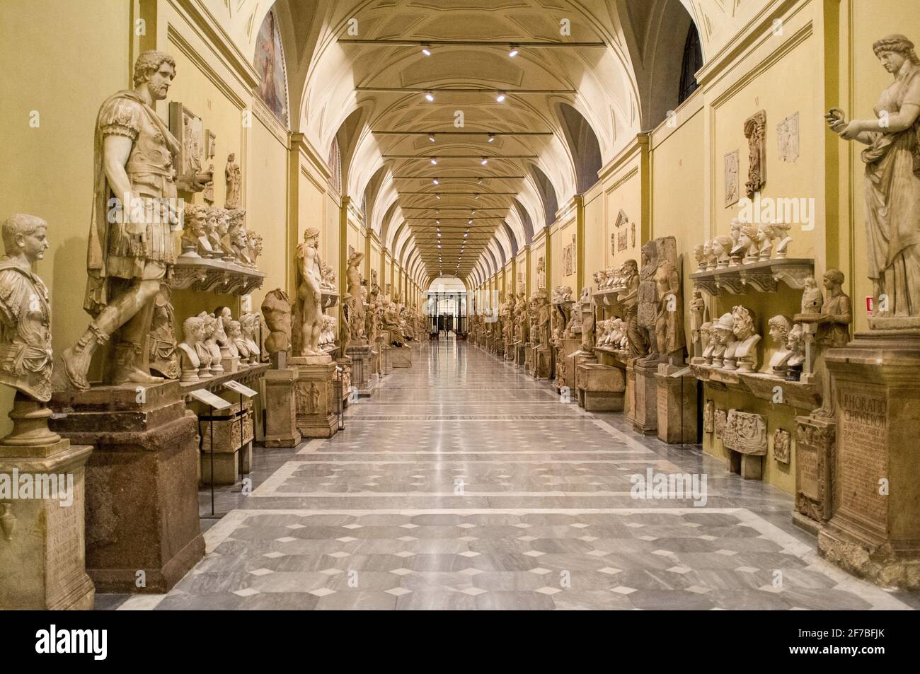 Pio Clementino Museum, Vatican Museum, gallery of statues, Rome, Lazio ...