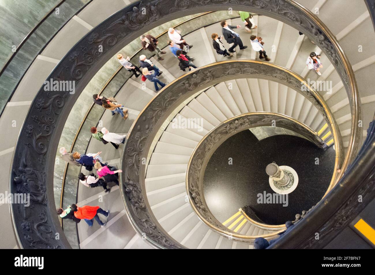 Staircase of the Vatican Museums, Vatican City, Rome, Italy, Europe ...