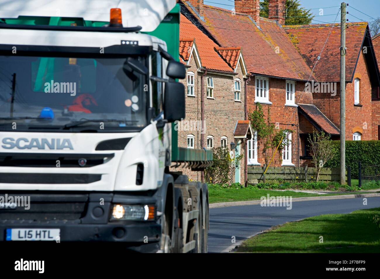 Houses in the village of Wheldrake, North Yorkshire, England UK Stock ...