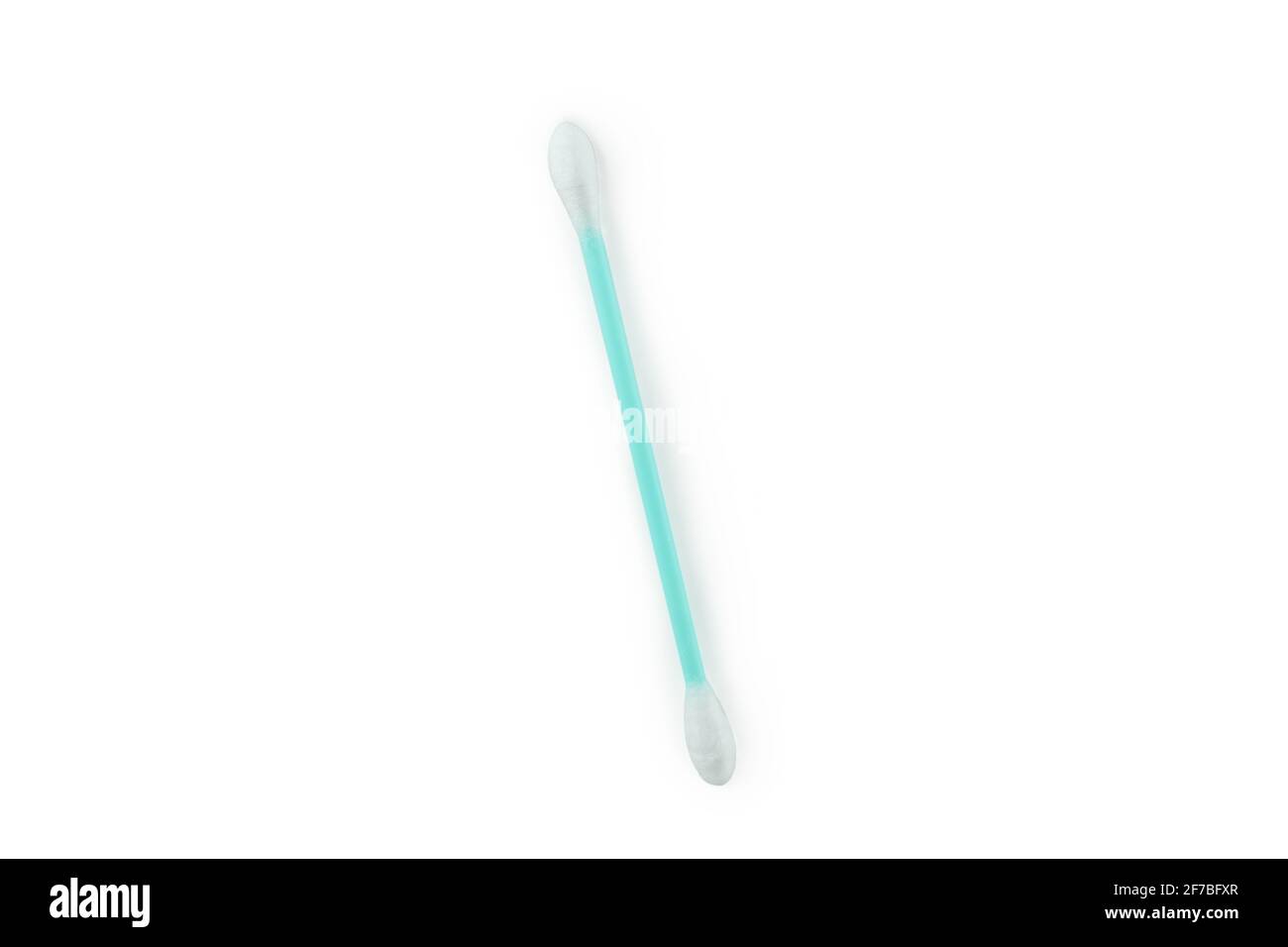 Plastic cotton swab isolated on white background Stock Photo - Alamy