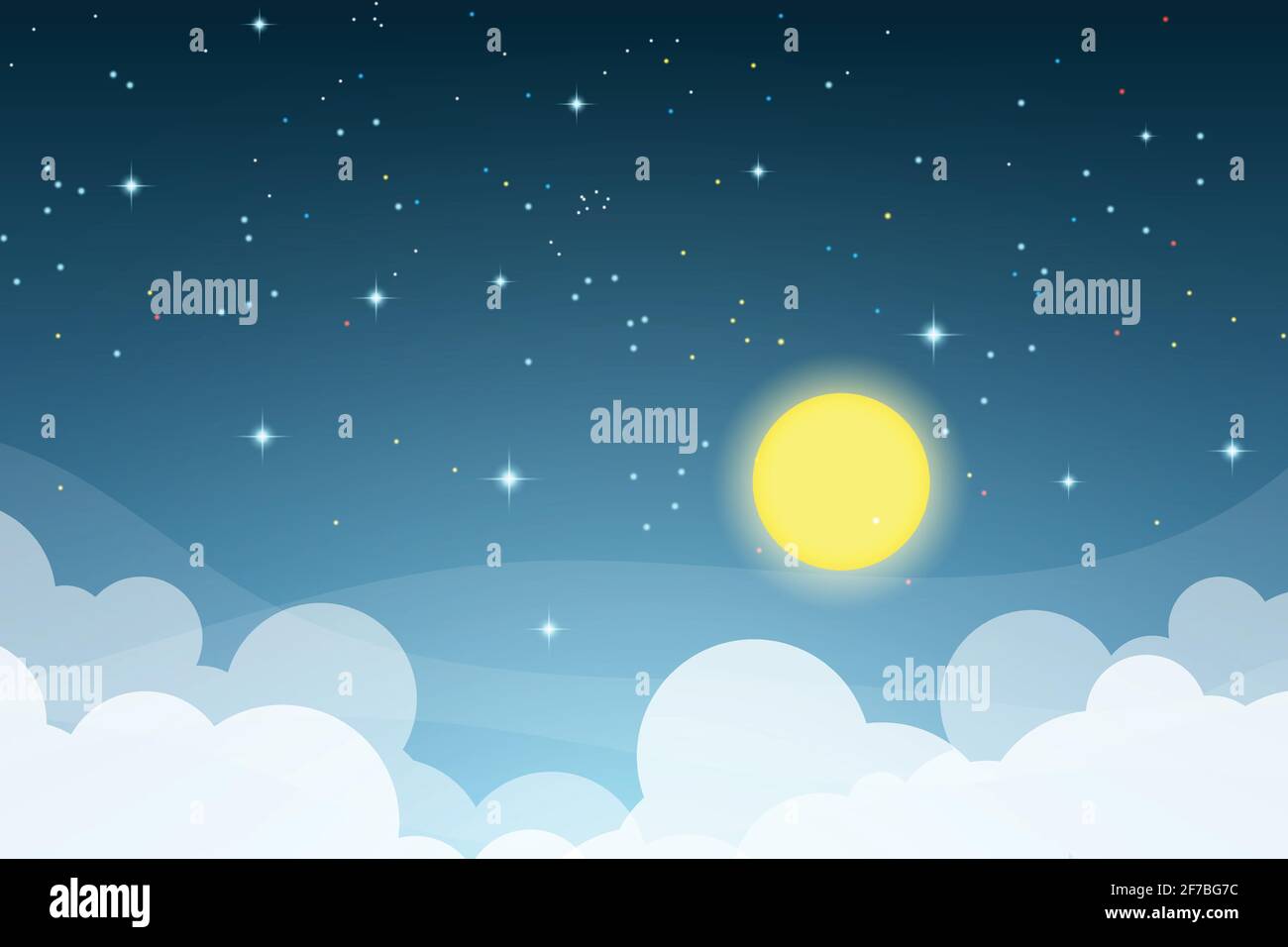 Beautiful dramatic evening sky Stock Vector Images - Alamy