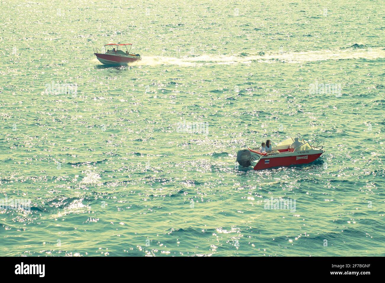 Aerial view side view luxury ship at sea hi-res stock photography and ...