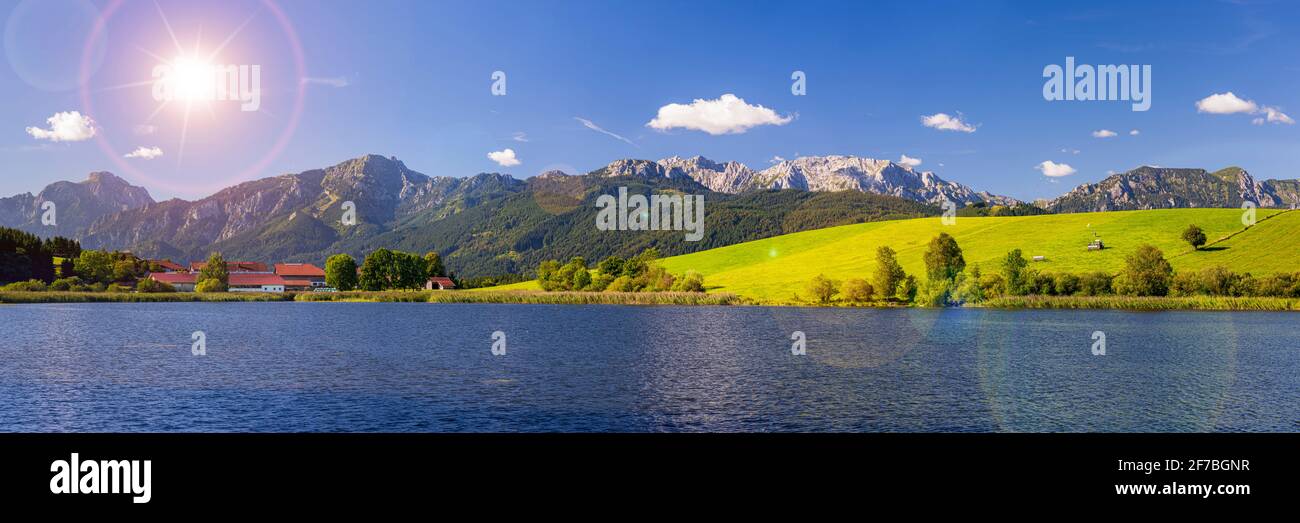 beautiful panoramic landscape in Bavaria, Germany Stock Photo - Alamy