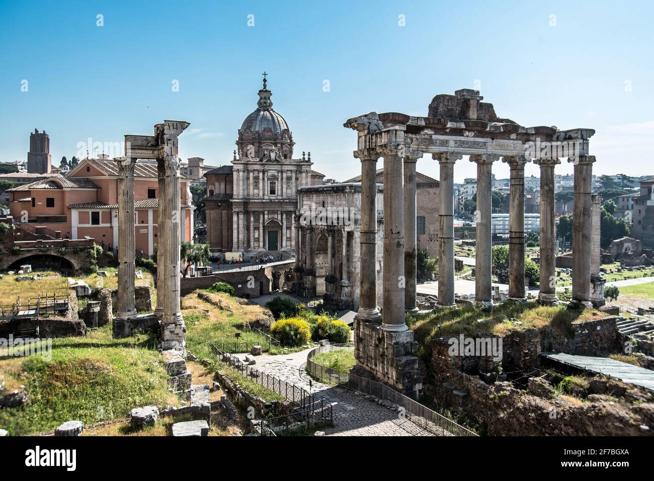 Imperial Fora archaeological site,Fori Imperiali, UNESCO, World ...