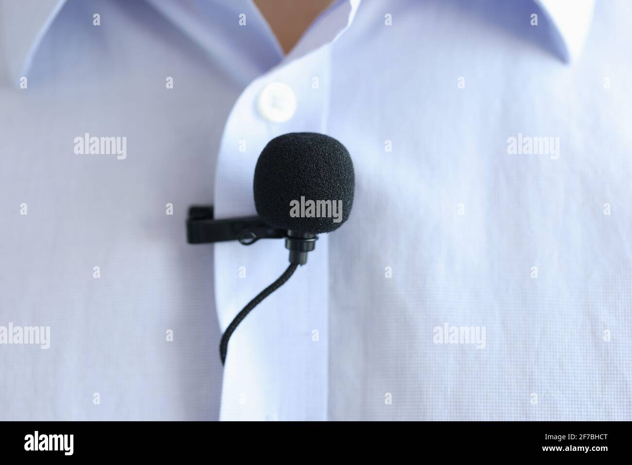Lavalier lapel microphone on hi-res stock photography and images - Alamy