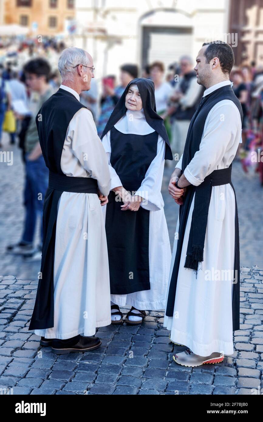 Vatican, Priest, Nuns, Rome, Lazio, Italy, Europe Stock Photo - Alamy