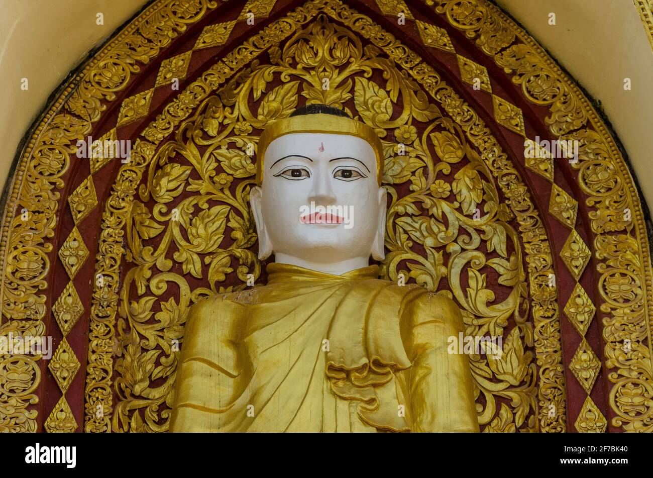Buddha's statues in Bago, Myanmar Stock Photo - Alamy
