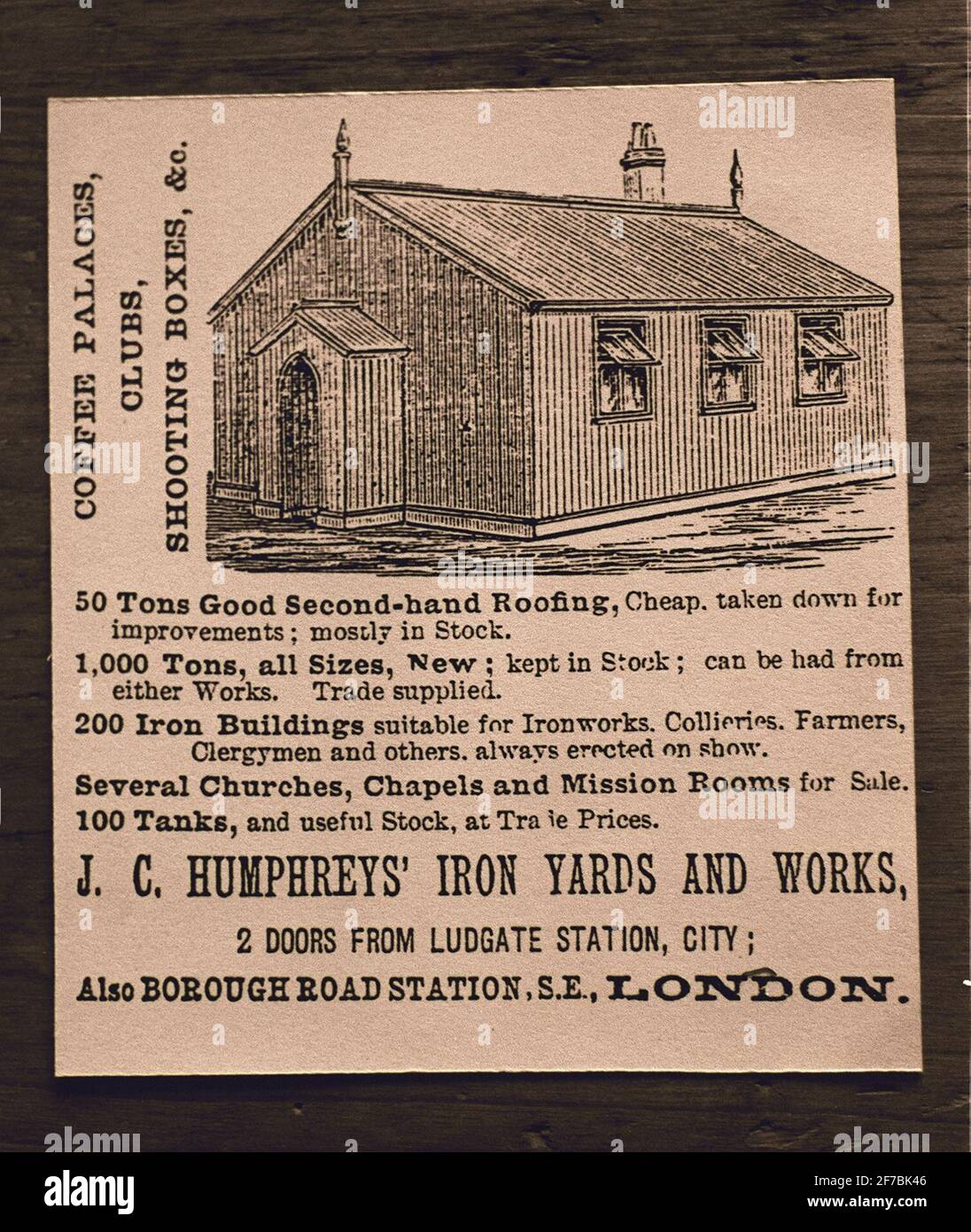 TIN CHURCH Rev John Oliver Bishop of Hereford restored the Victorian ...