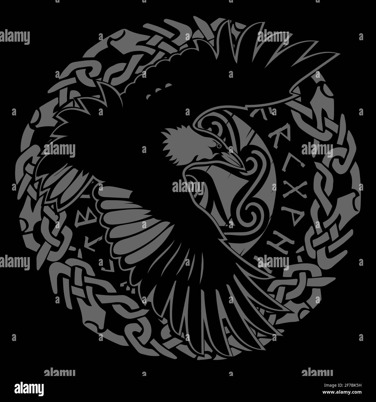 Viking Raven Symbol