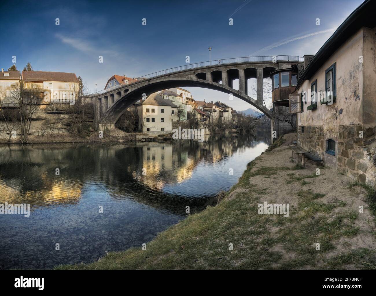 old bridge in Waidhofen an der Ybbs, Austria, Lower Austria ...
