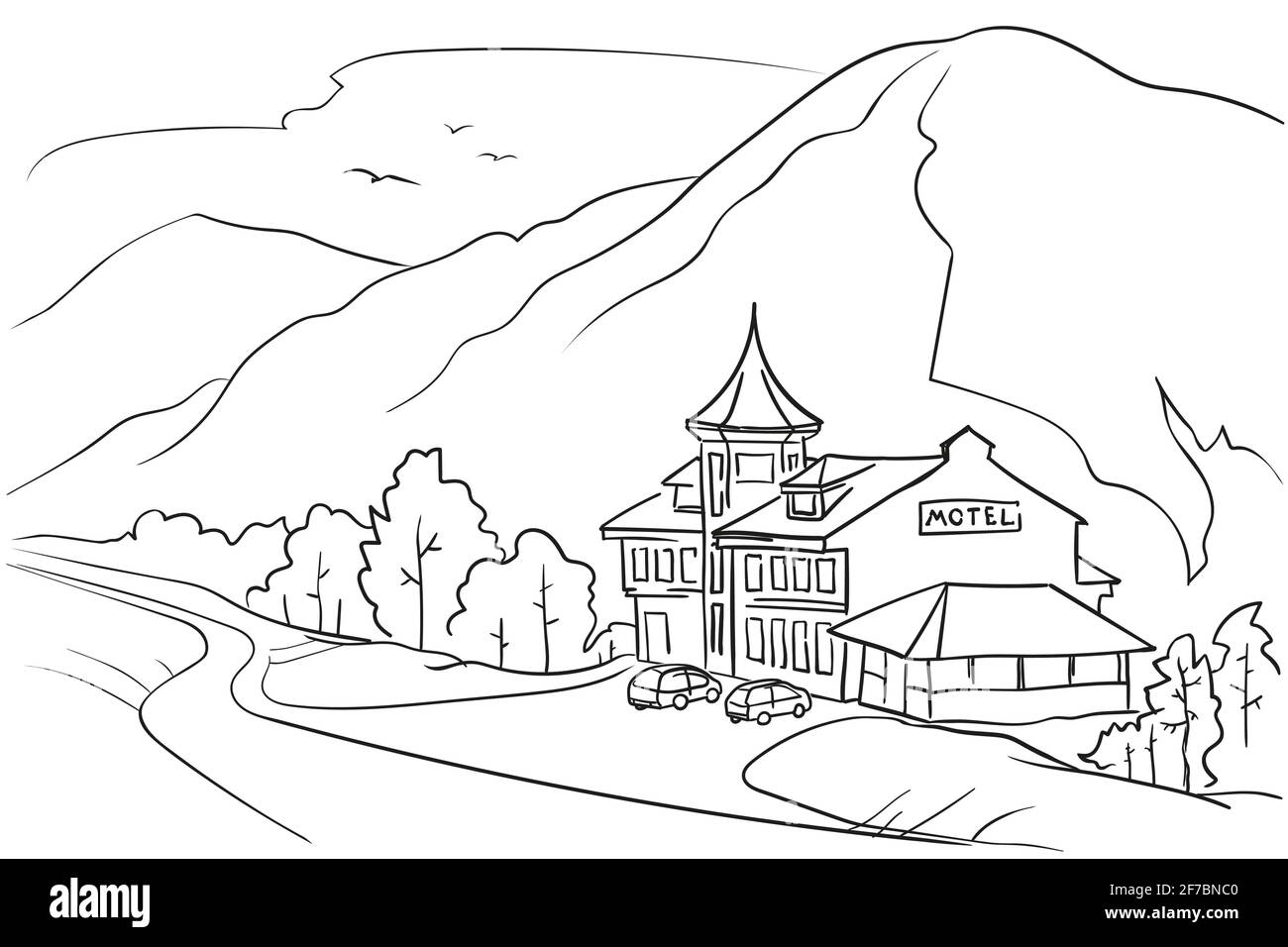 Mountain exploration road Cut Out Stock Images & Pictures - Alamy