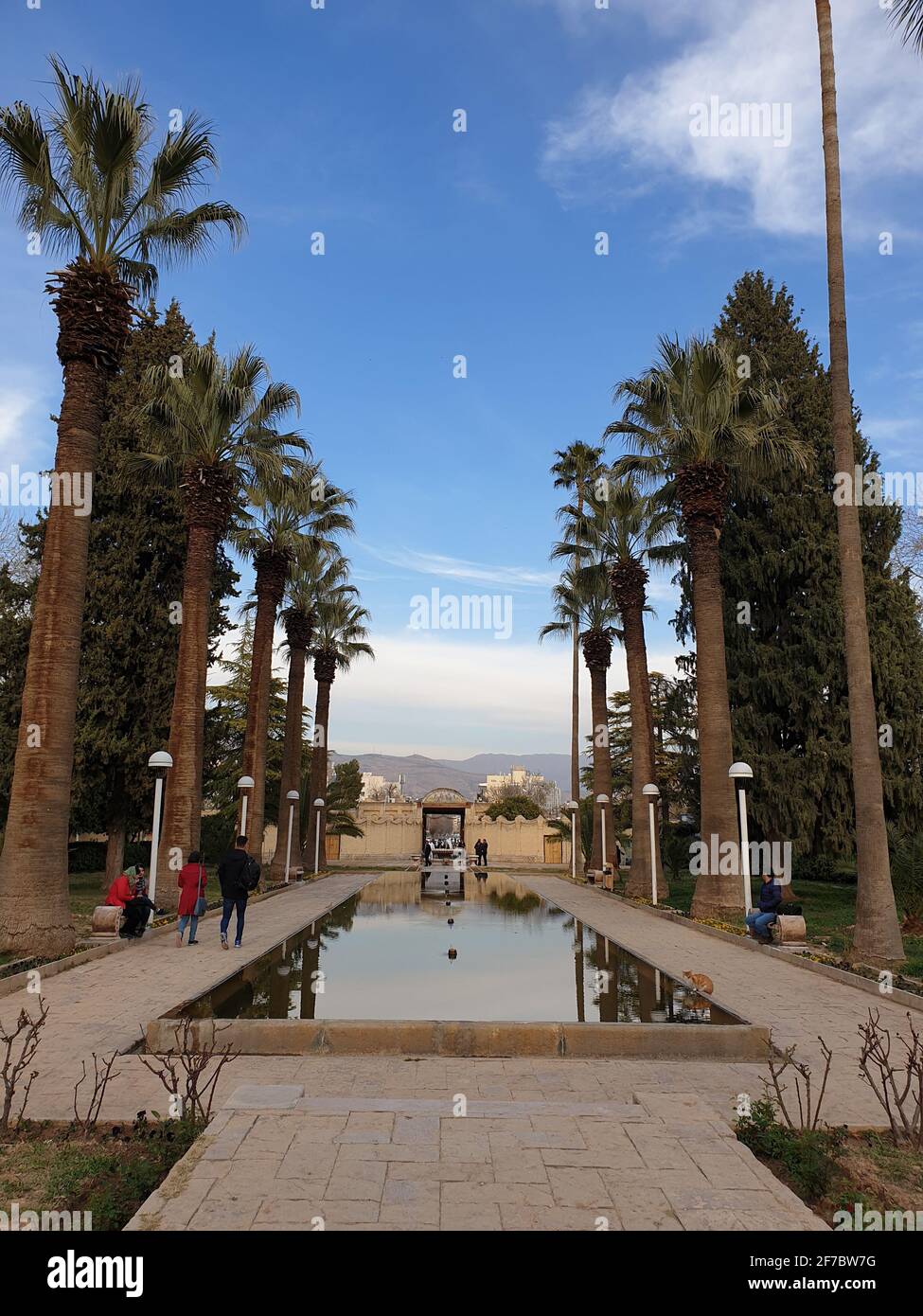 shiraz, iran - april 29, 2019: tourism photo beautiful parks in shiraz ...